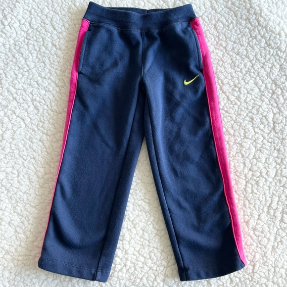 Nike | Bottoms | Nike Girls 4 Sweatpants Athletic Blue Pink B | Poshmark